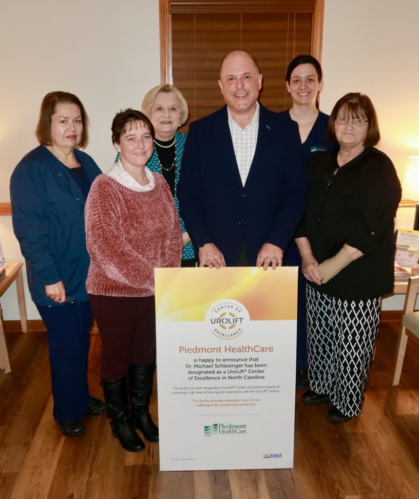 Dr. Schlesinger Designated as UroLift Center of Excellence - Piedmont ...